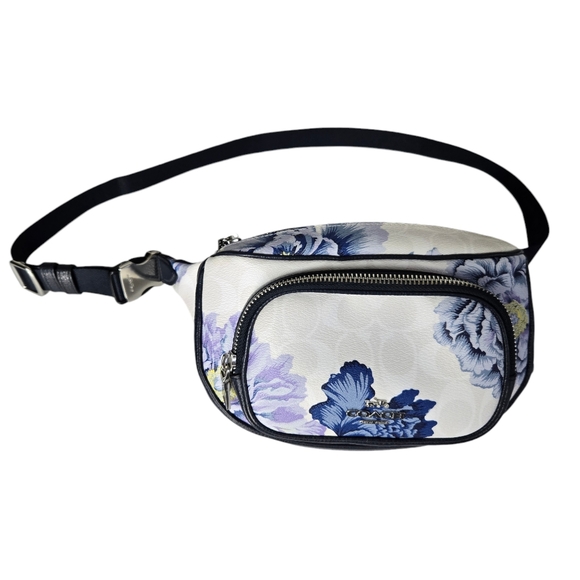 Coach | Bags | Coach Court Belt Bag In Signature Canvas With Kaffe ...